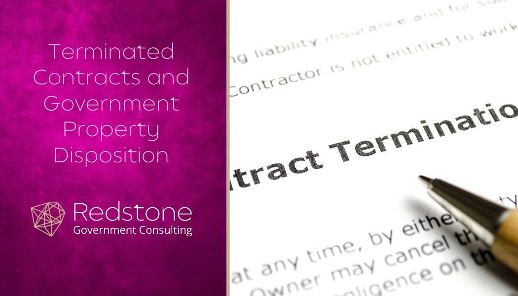 Terminated Contracts and Government Property Disposition
