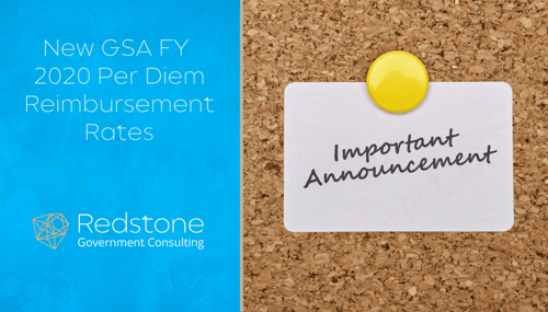 New GSA FY 2020 Per Diem Reimbursement Rates
