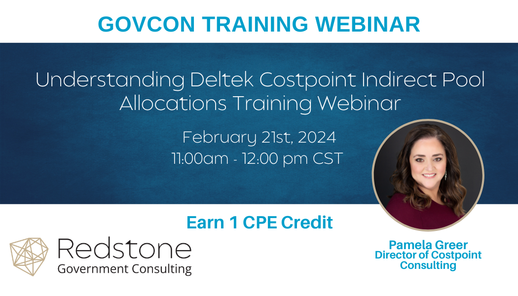 Understanding Deltek Costpoint Indirect Pool Allocations Training Webinar