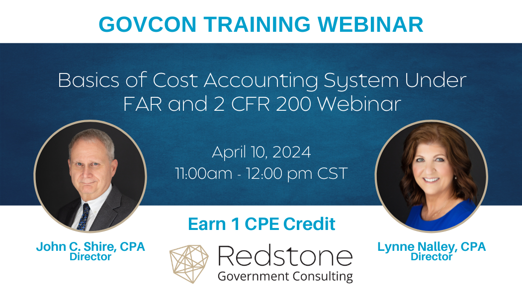 Basics of Cost Accounting System Under FAR and 2 CFR 200 Webinar