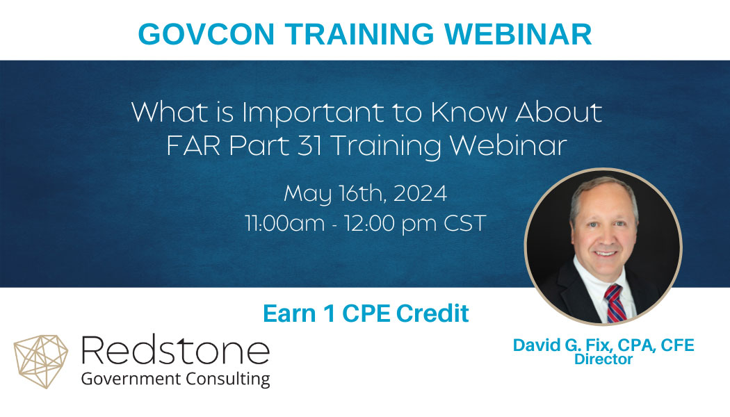 What is Important to Know About FAR Part 31 Training Webinar
