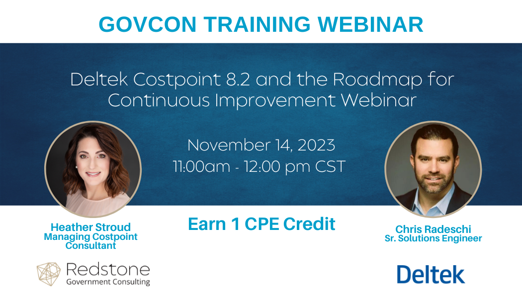 Deltek Costpoint 8.2 and the Roadmap for Continuous Improvement Webinar