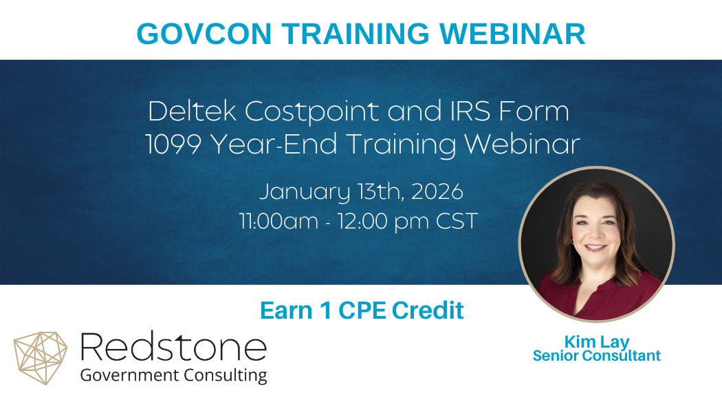 Deltek Costpoint and IRS Form 1099 Year-End Training Webinar