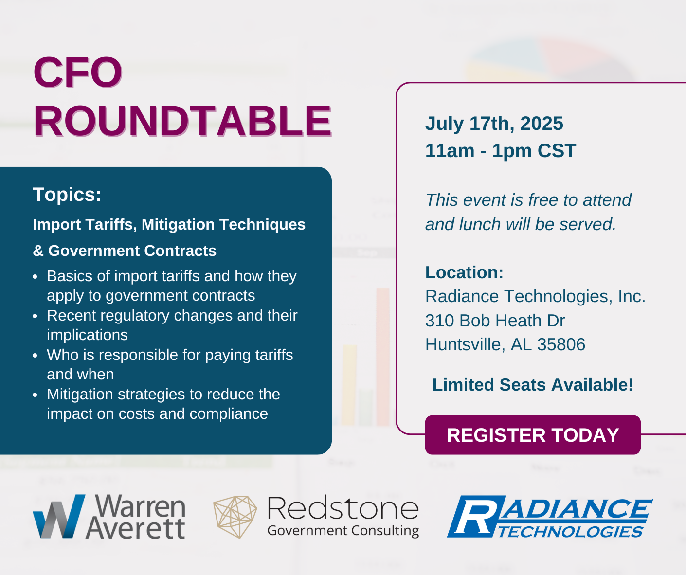 Register for the July 17th CFO Roundtable