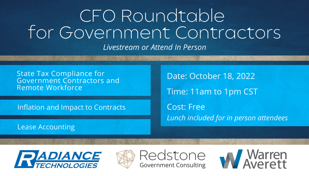 Register for the October 18th CFO Roundtable